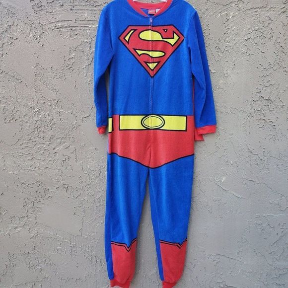 DC | Intimates & Sleepwear | Dcsupermanadult Onesie Red And Blue | Poshmark
